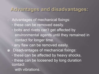 Joining and fixing techniques | PPTX