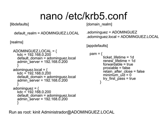 Joining An Ubuntu Machine To An Active Directory Ppt