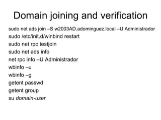 Joining an ubuntu machine to an active directory | PPT