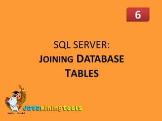 MS Sql Server: Joining Databases | PPT