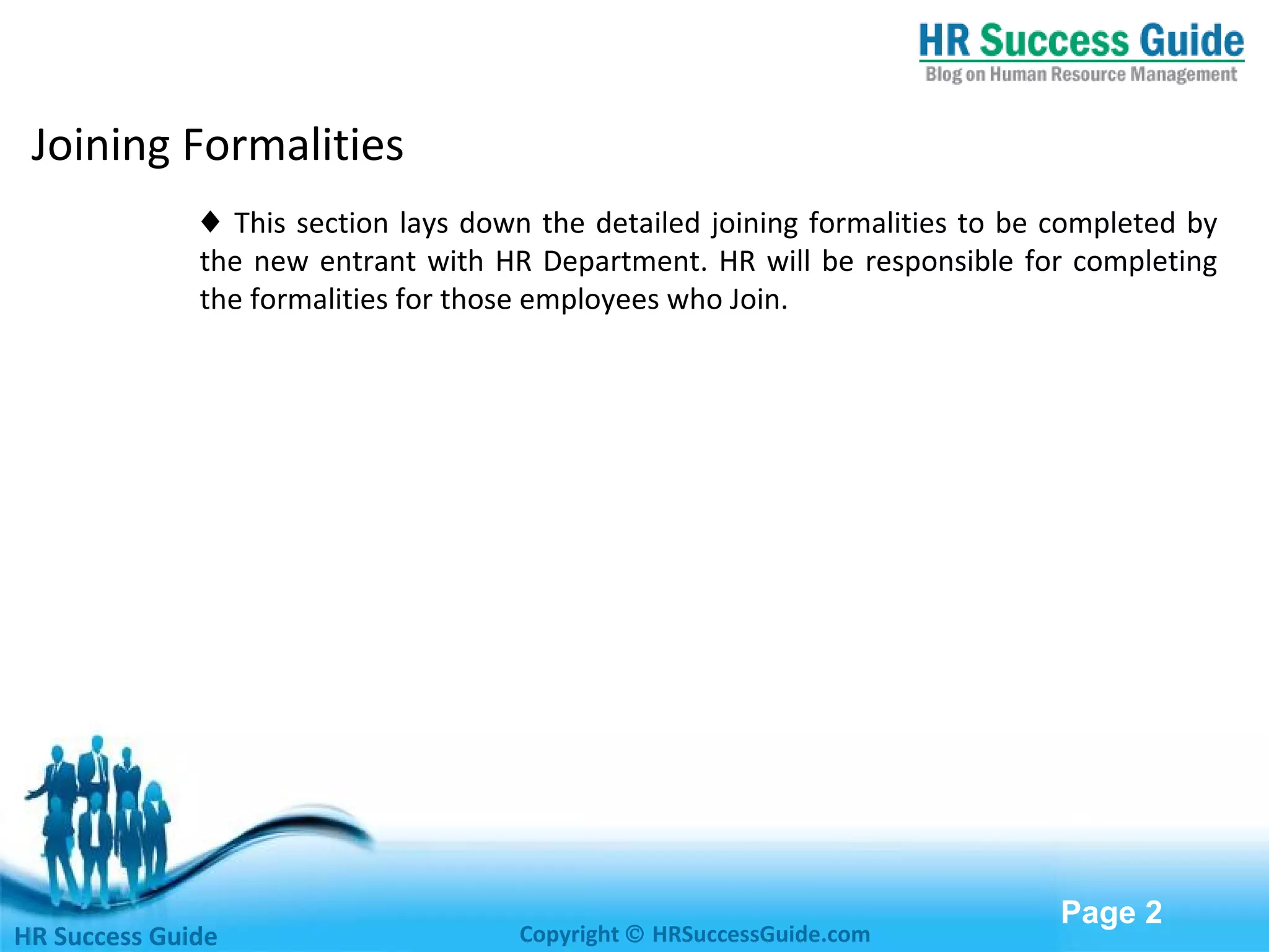 Joining Formalities | PPT