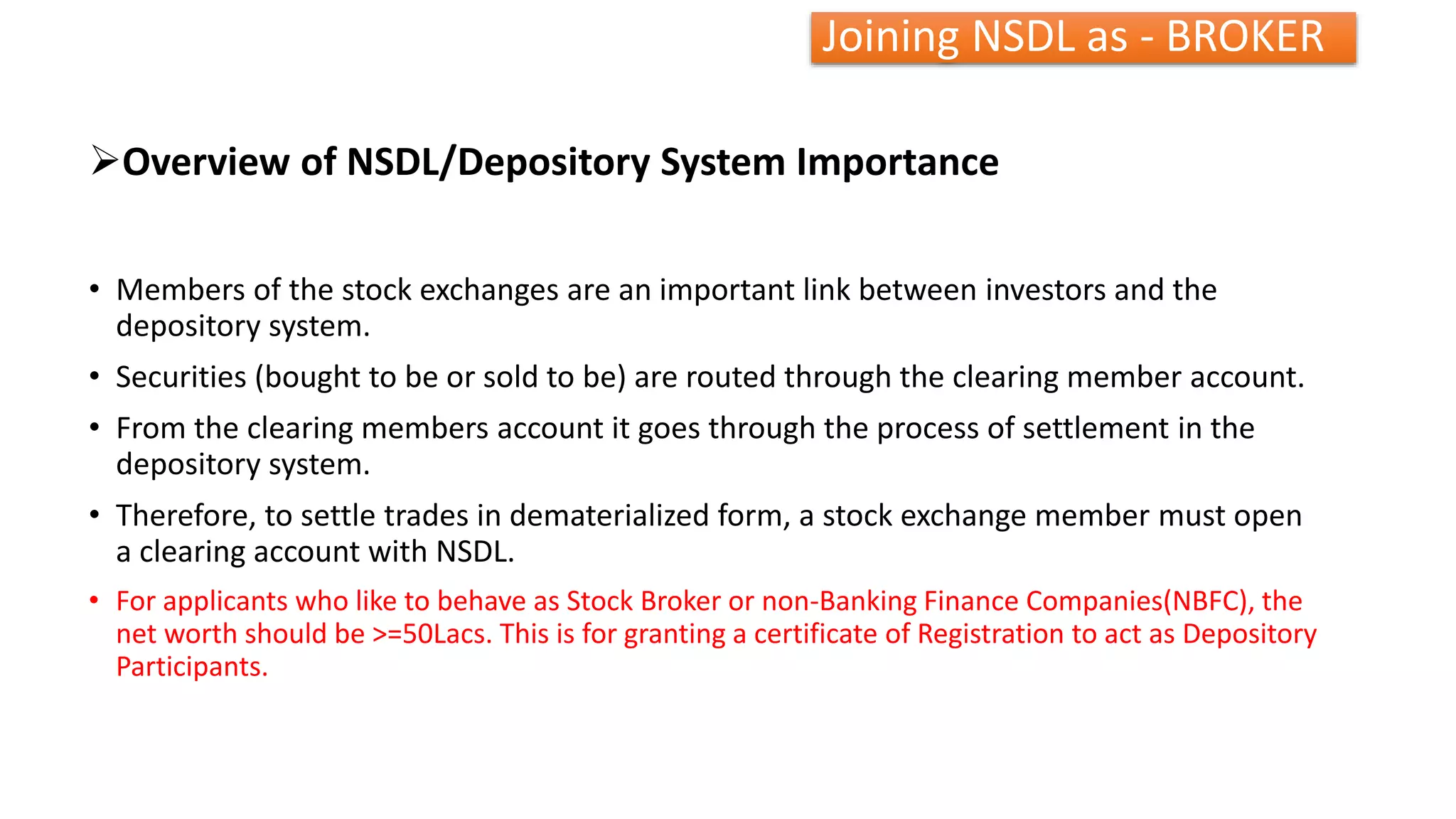 JOINING NSDL DP AS - BROKER.pptx