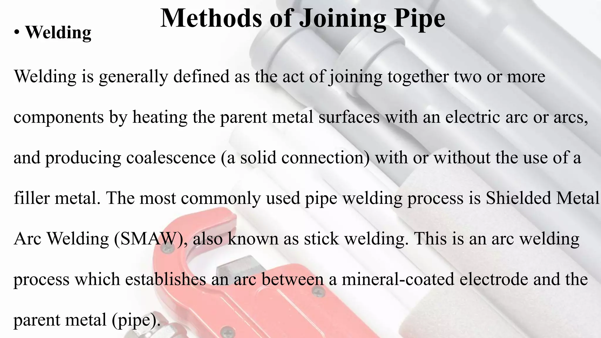 Joining pipes industrial technology- building and furniture design | PPT