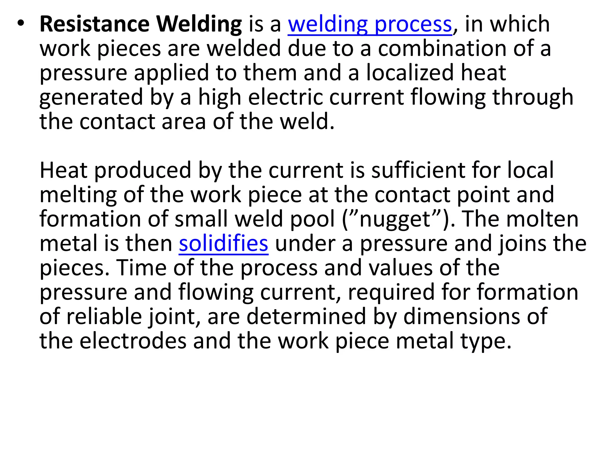 Joining processes (welding) | PPTX