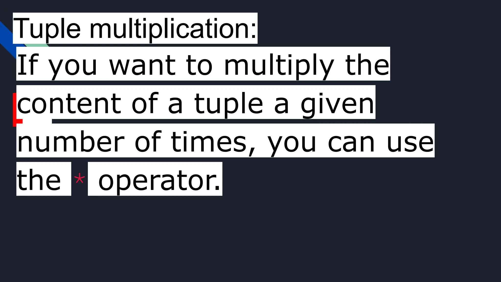 Joining python tuple and tuple miltiplication.pptx