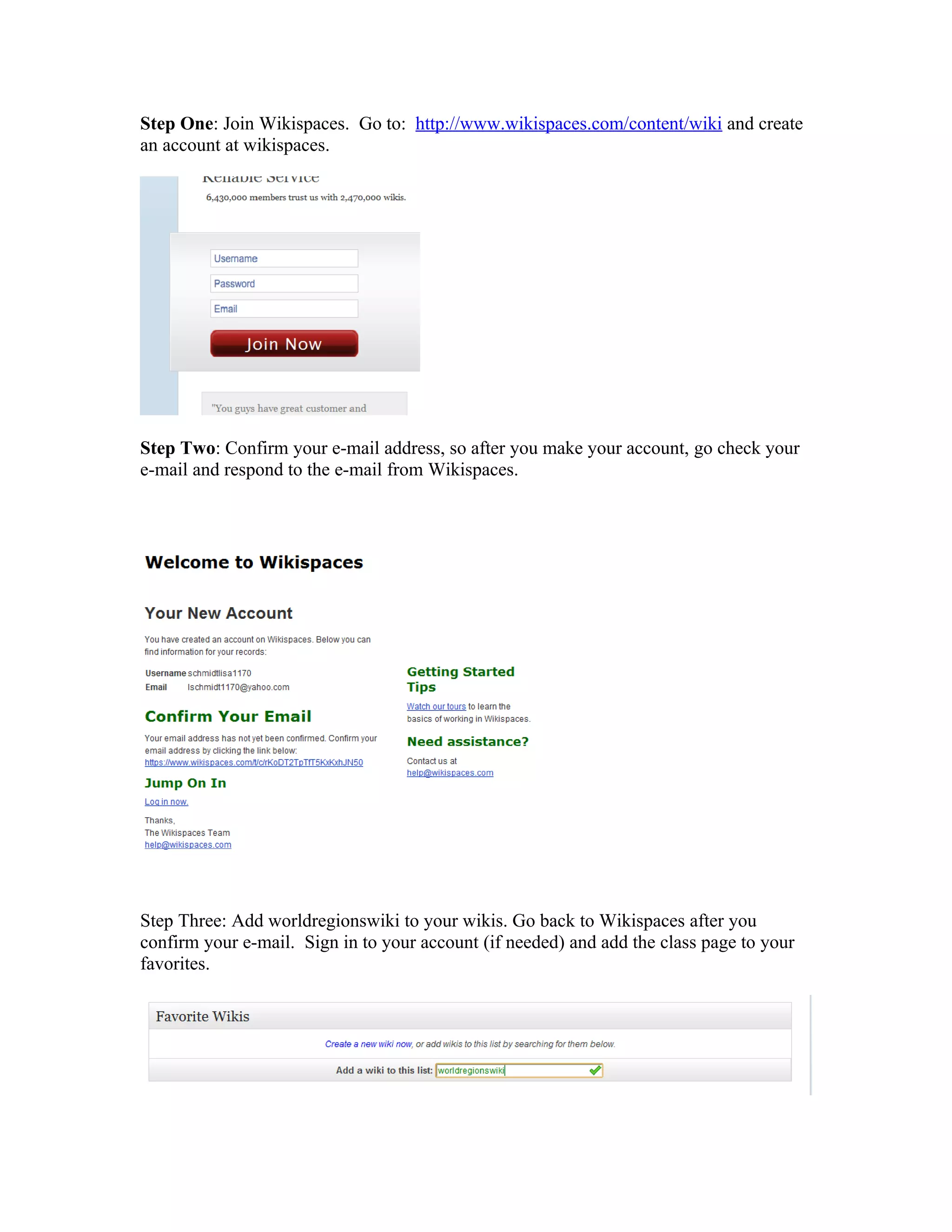 Joining the wiki | DOC