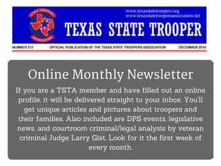 Benefits of Joining the Texas State Troopers Association | PPT