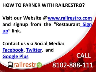 Join our Vendor Network-Railrestro | PPT