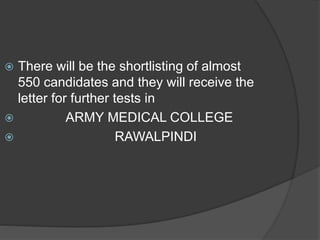 Induction As Medical Cadets In Indian Army.pptx