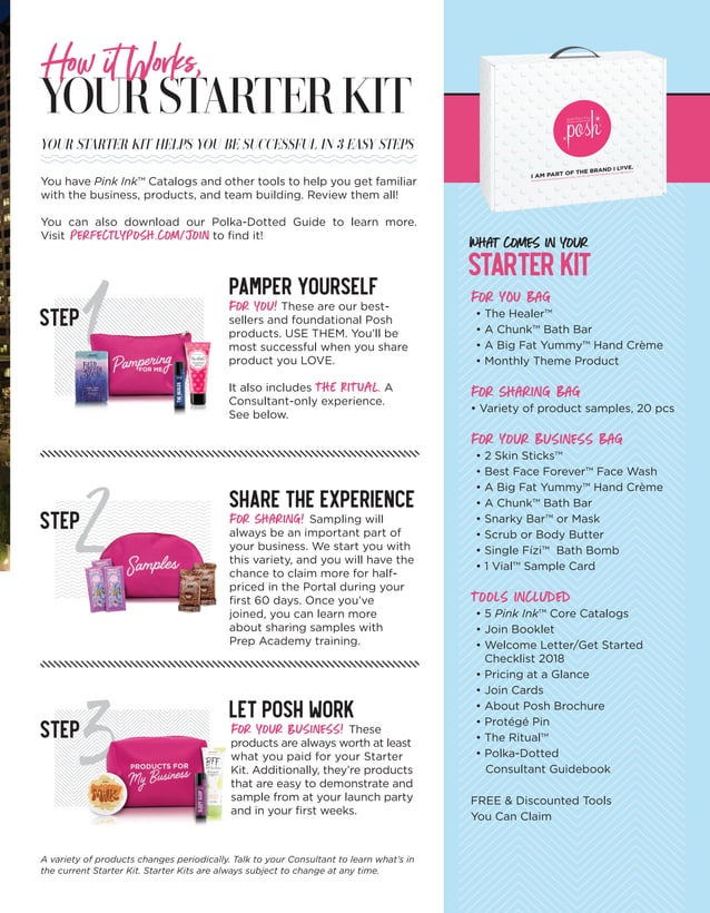 Join perfectly posh booklet | PDF