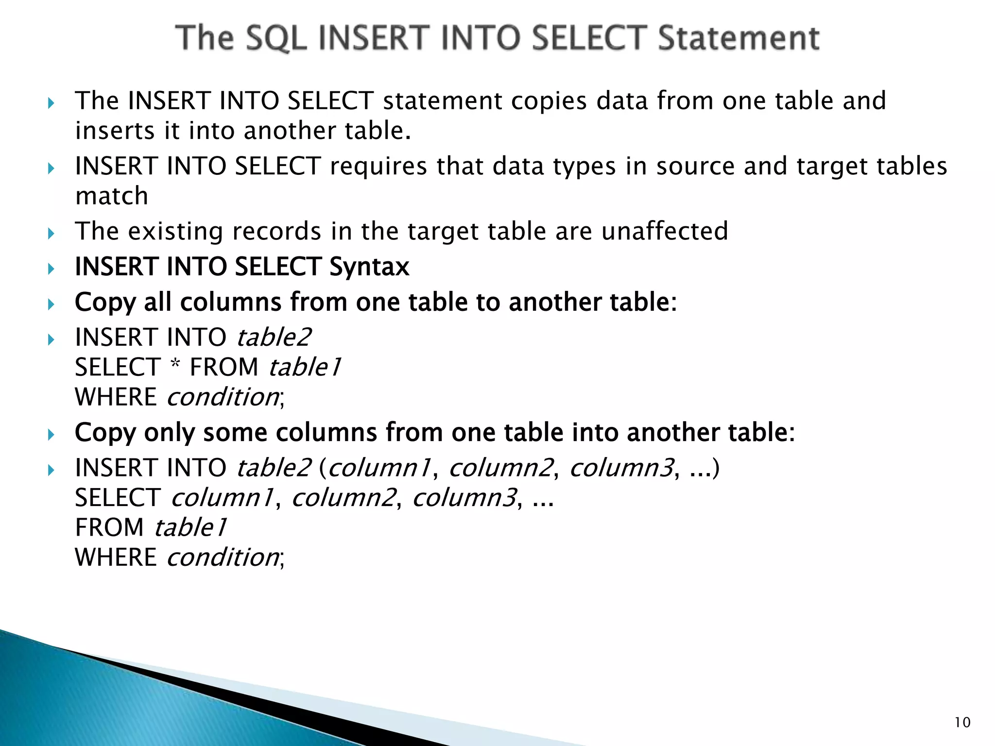 Joins in SQL | PPT