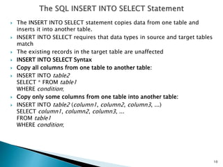 Joins in SQL | PPT