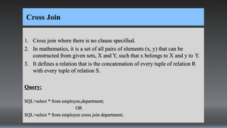Presentation of Joins In Database | PPTX