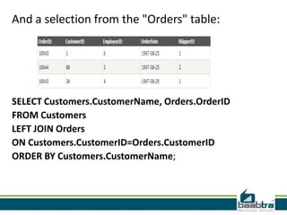 Joins SQL Server | PPT