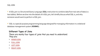 Joins & constraints | PPT