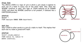 Joins & constraints | PPT