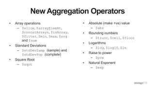 Joins and Other MongoDB 3.2 Aggregation Enhancements | PPT