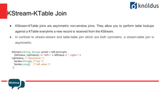 Join semantics in kafka streams | PPT