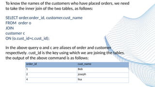 JOINS in SQL RDBMS database management in hive.pptx