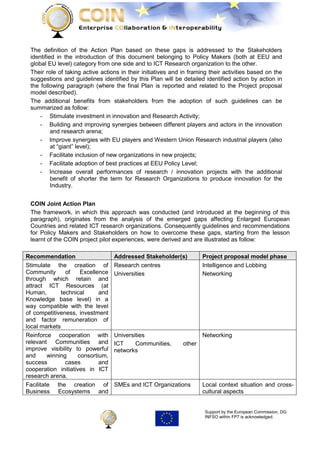 Joint action-plan | PDF