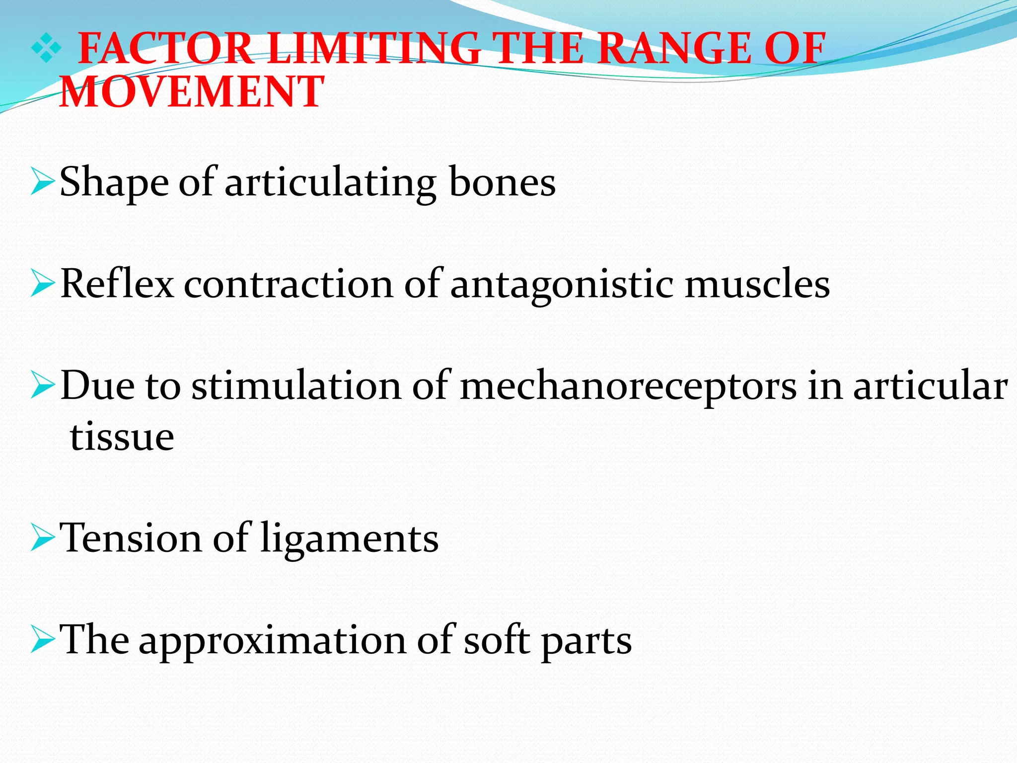 Joints anatomy and physiology | PPTX | Death, Injury, or Military ...