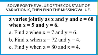 Joint and Combined Variation.pptx