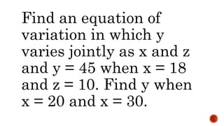 Joint and Combined variation grade 9.pptx