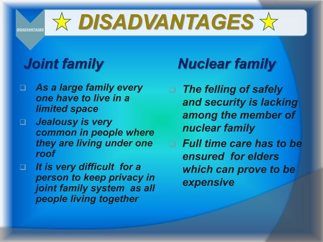 Joint and nuclear family | PPTX