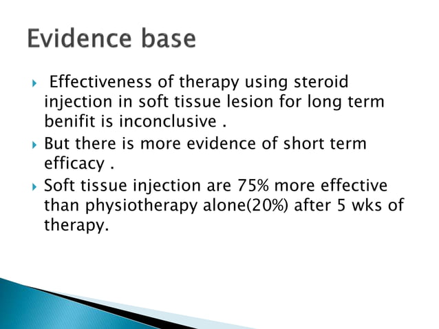 Joint and soft tissue injections | PPTX