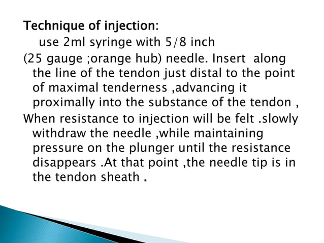 Joint and soft tissue injections | PPTX