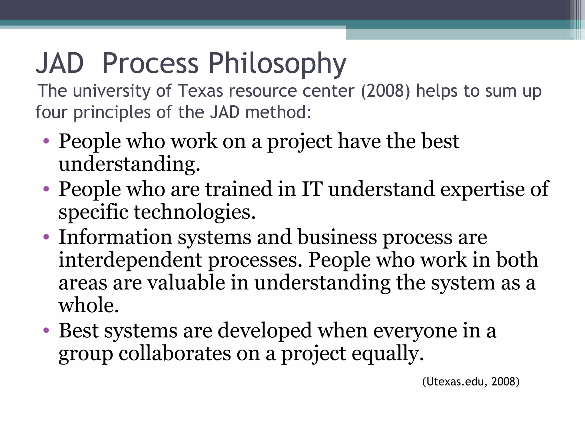 Joint application development(jad) 97version | PPT
