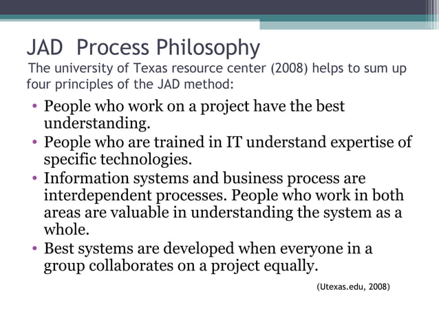 Joint application development(jad) 97version | PPT