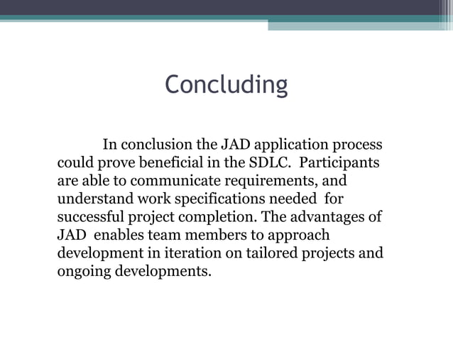 Joint application development(jad) 97version | PPT