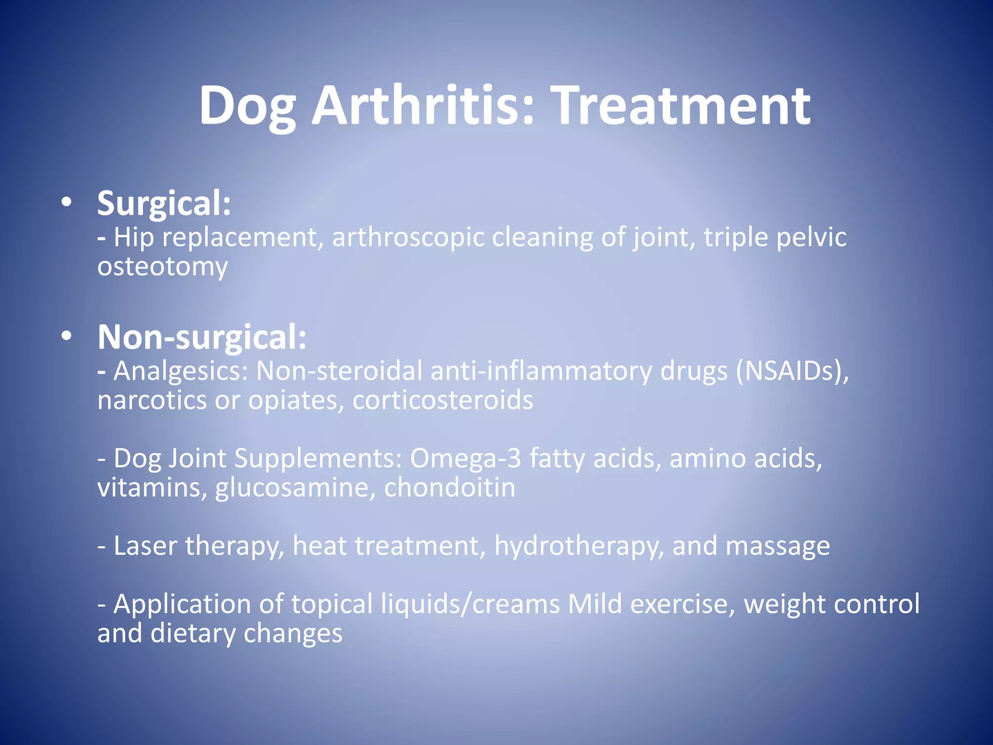Joint arthritis in dogs | PPTX