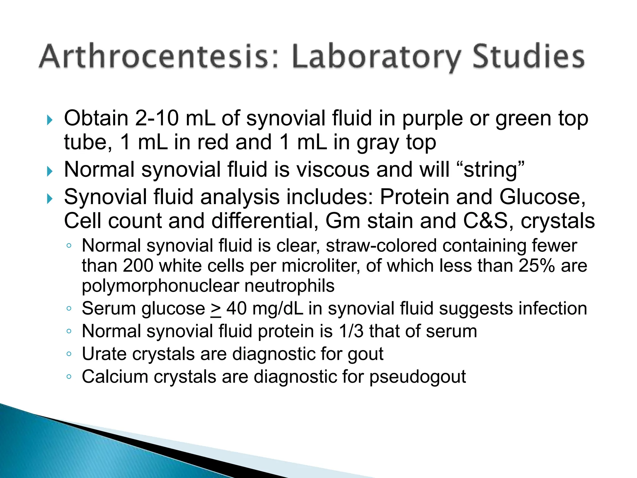 Joint Aspiration and Injection Techniques Powerpoint | PPTX