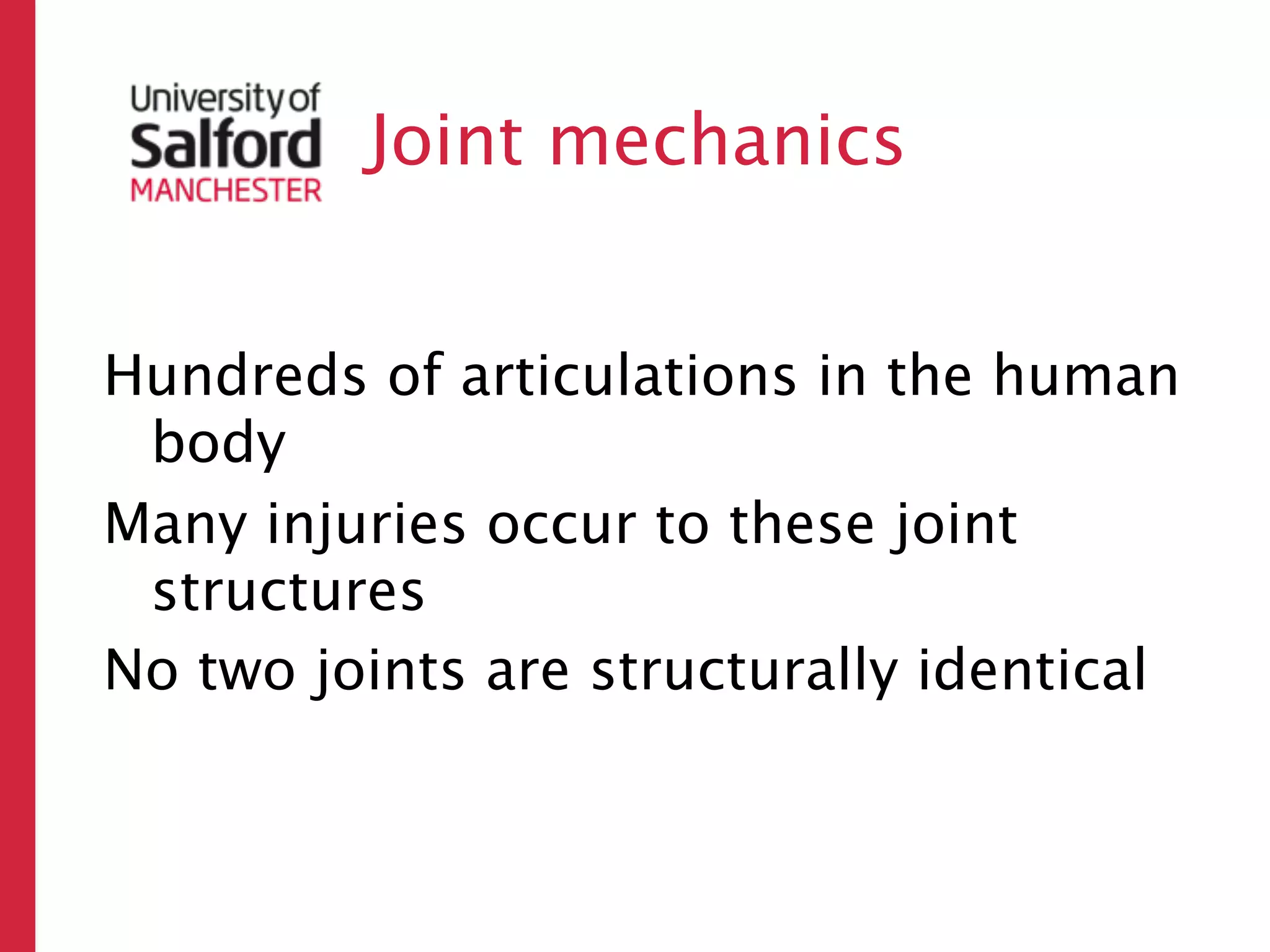 Joint biomechanics | KEY