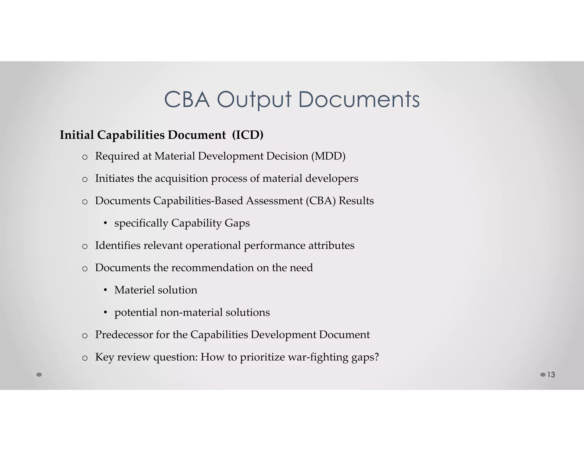 Joint Capabilities Integration and Development System | PDF