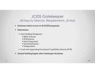 Joint Capabilities Integration and Development System | PDF