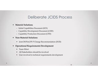Joint Capabilities Integration and Development System | PDF