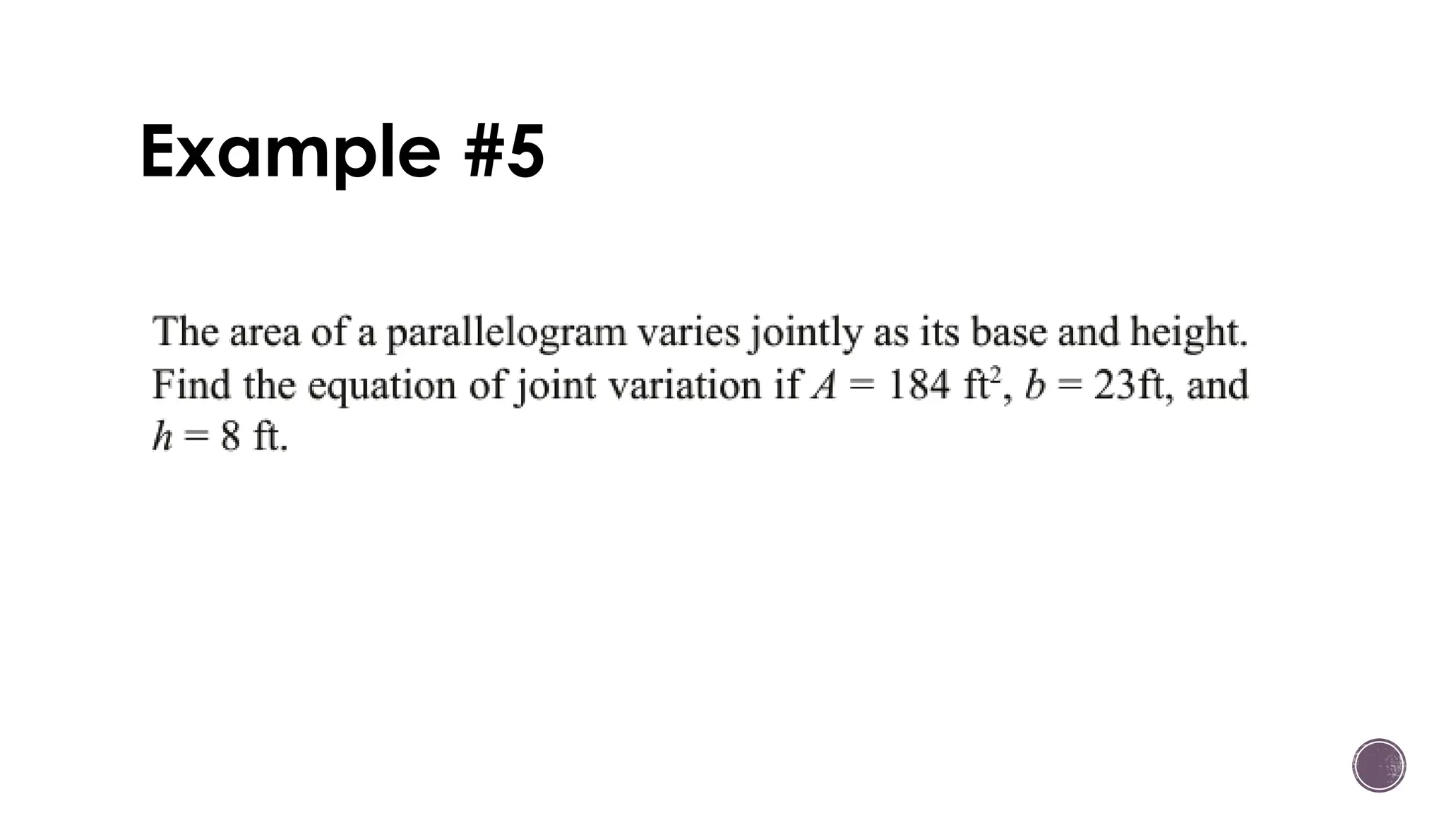 POWERPOINT IN JOINT & COMBINED VARIATIONS pptx | PPTX