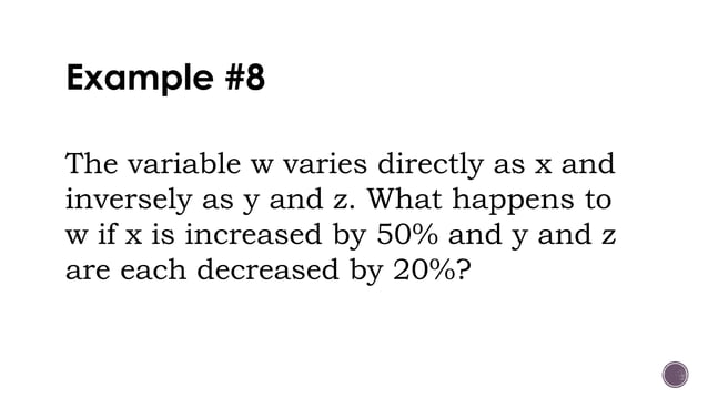 POWERPOINT IN JOINT & COMBINED VARIATIONS pptx | PPTX | Physics | Science