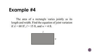 POWERPOINT IN JOINT & COMBINED VARIATIONS pptx | PPTX