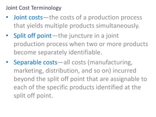 joint cost.pptx COST ACCOUNTING Sixteenth Edition Cost Allocation ...