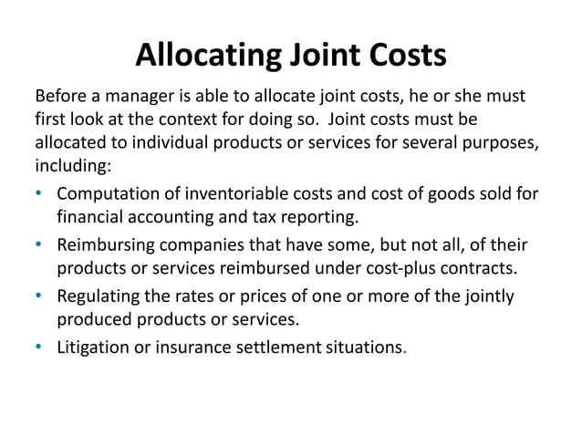 joint cost.pptx COST ACCOUNTING Sixteenth Edition Cost Allocation: Joint Products and Byproducts