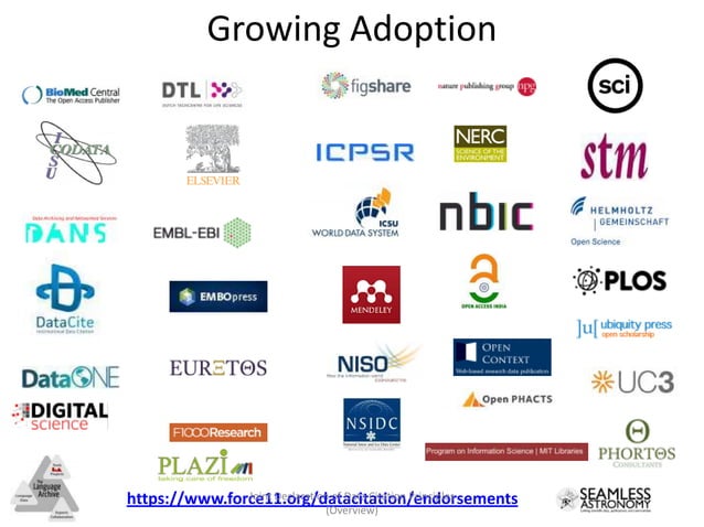 Joint data citation principles slide set v2 | PPTX