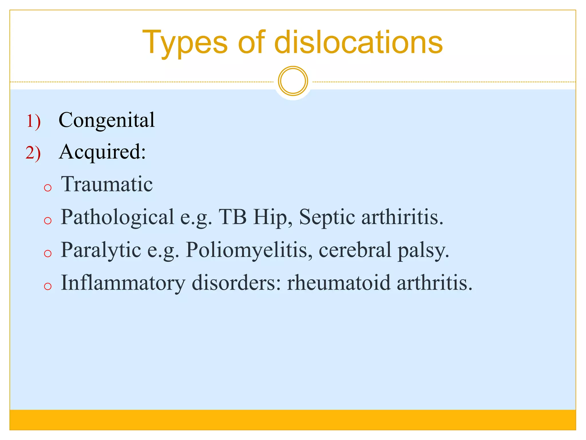 Joint dislocation | PPTX