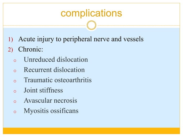 Joint dislocation | PPTX | First Aid | Injuries