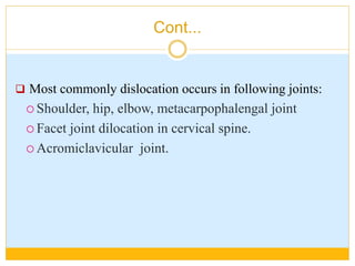 Joint dislocation | PPTX