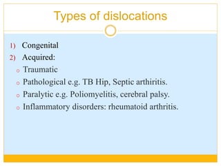 Joint dislocation | PPTX