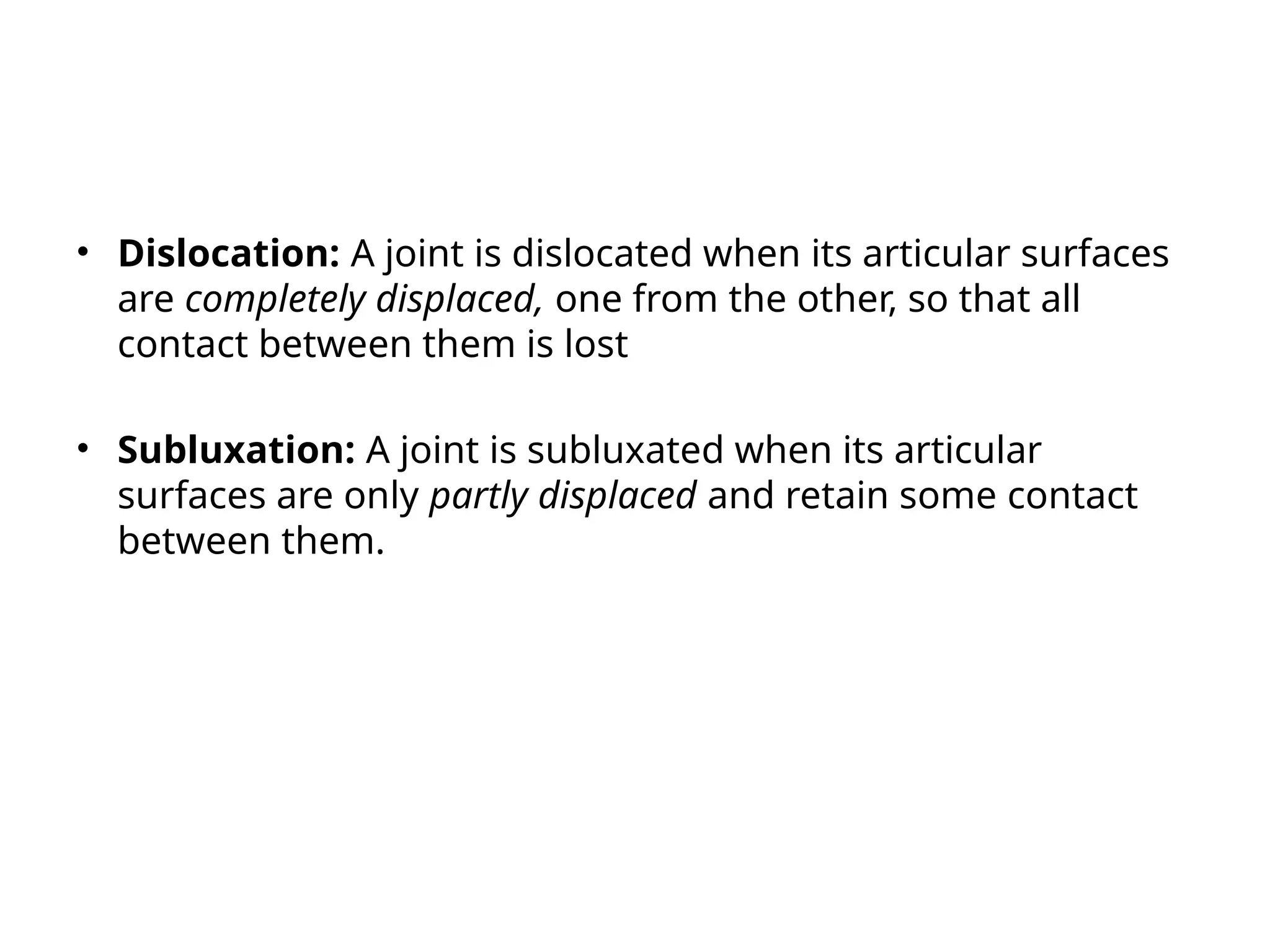 Dislocation of major joints ( Shoulder , hip and knee) | PPTX